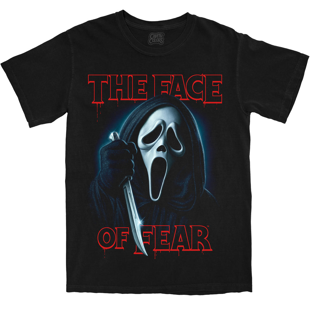GHOST FACE: THE FACE OF FEAR - T-SHIRT (COMFORT COLORS) – CavityColors